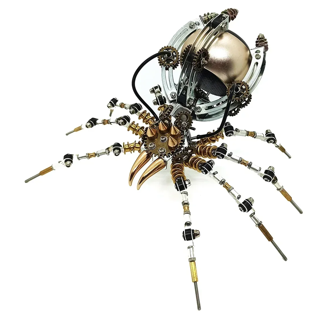 512PCS Metal DIY Assembly Toys Mechanical Spider Sound Version Assembly ...