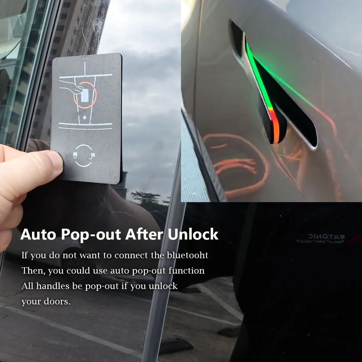 Model-Y-Multi-color-LED-Auto-Door-Handle-Wireless-Car-Handlebar-For ...