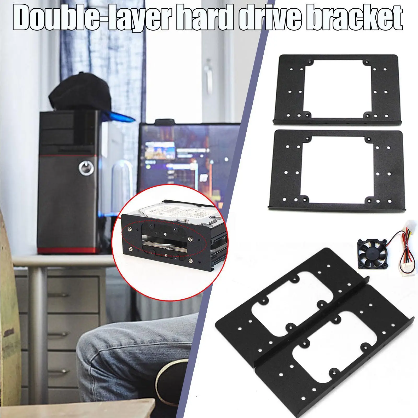 Hard Drive Rack Internal | Galvanized Sheet Bracket | Rack Mount Hard ...