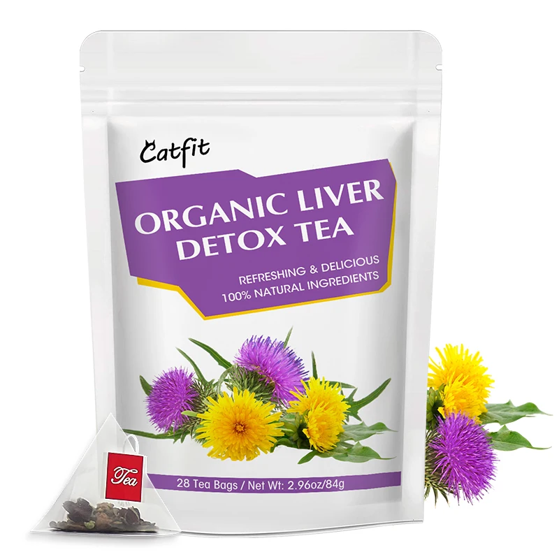 Catfit Natural Herbal Milk Thistle Liver Care Detox Tea Clearing Away