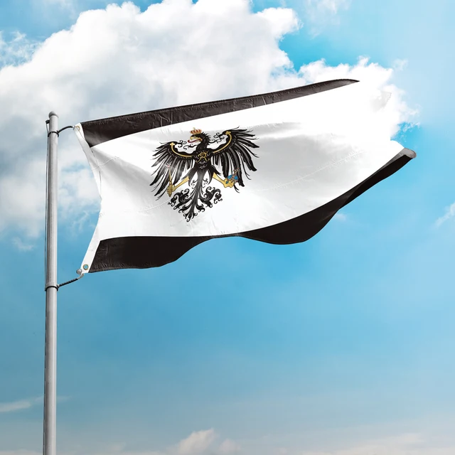 Bandera Oficial De Prusiana Alférez De Guerra De Prusia 1816 Bandera