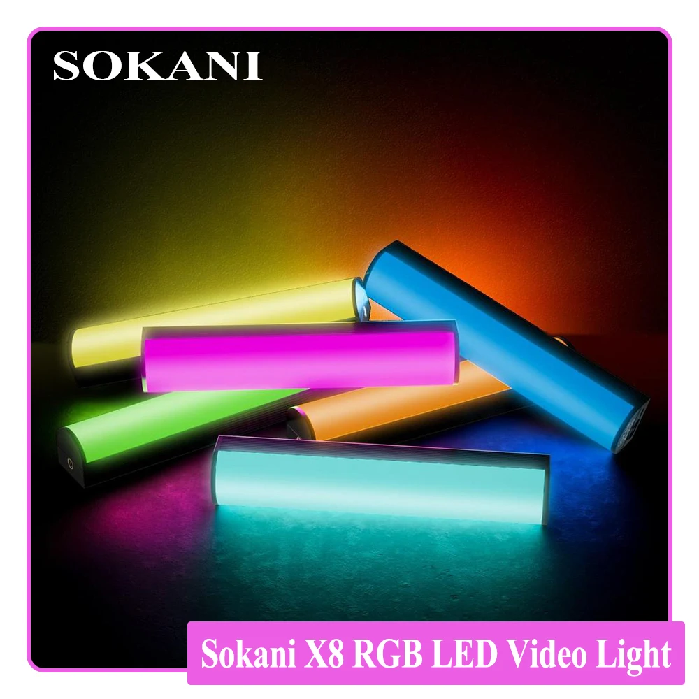 Sokani-X8-RGB-LED-Video-Stick-Handheld-Wand-Portable-Photography ...