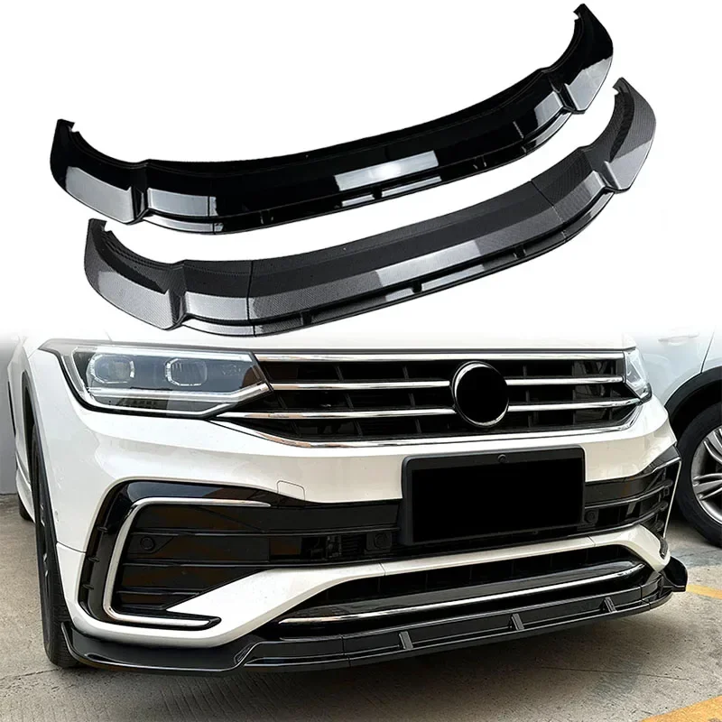 For-VW-Tiguan-R-Line-2020-2023-Car-Front-Bumper-Lip-Spoiler-Splitter ...