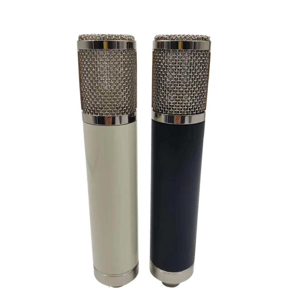 Black White Metal 33 Condenser Tube Microphone Body Mic Shell Case DIY ...