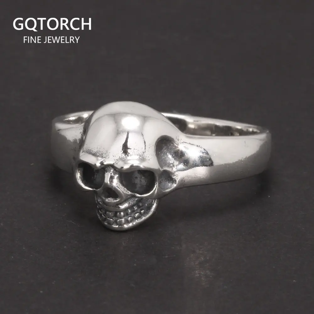 Sterling Silver Ring Men Skull | Ring Sterling Silver 925 Skull - S925 ...