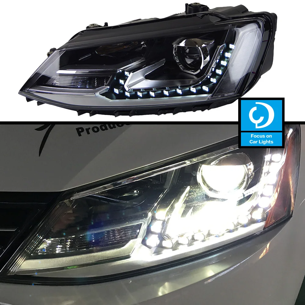 Car-Front-Headlight-For-VW-Jetta-MK6-LED-HeadLamp-Styling-Dynamic-Turn ...