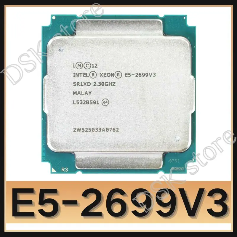 Intel Xeon E5-2699 v3 E5 2699v3 E5 2699 v3 CPU Processor 2.3 GHz 18 ...