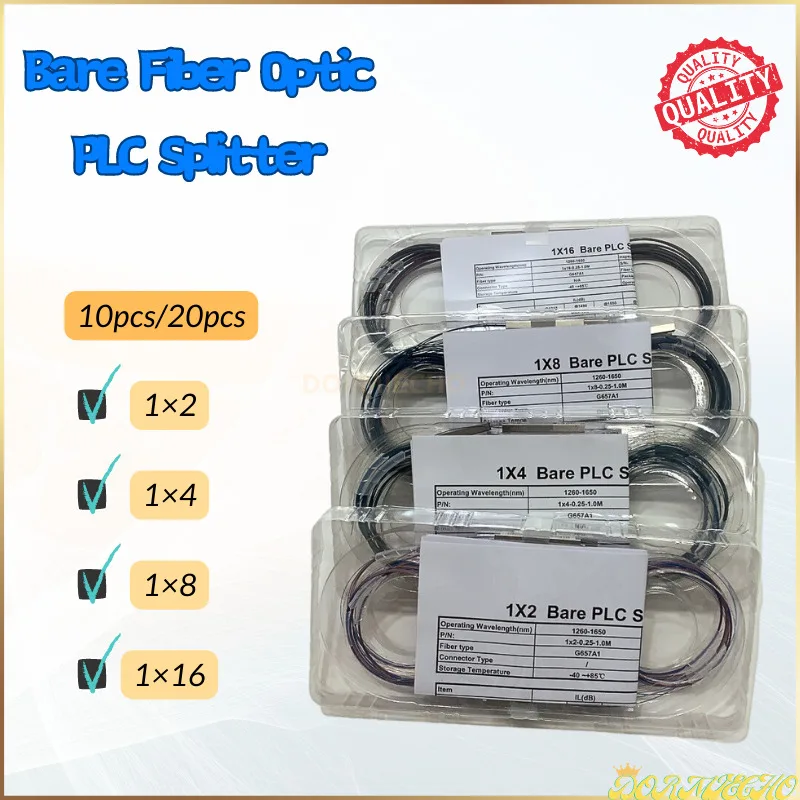 Bare-Optical-Fiber-PLC-Splitter-1x2-1x4-1x8-1x16-Color-Cable-10-20pcs ...