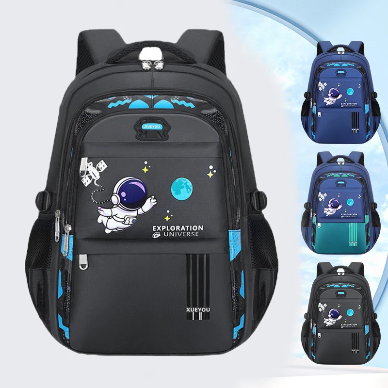 Student-Kid-Backpack-Cartoon-Astronaut-Teen-Boy-School-Bags-Children ...