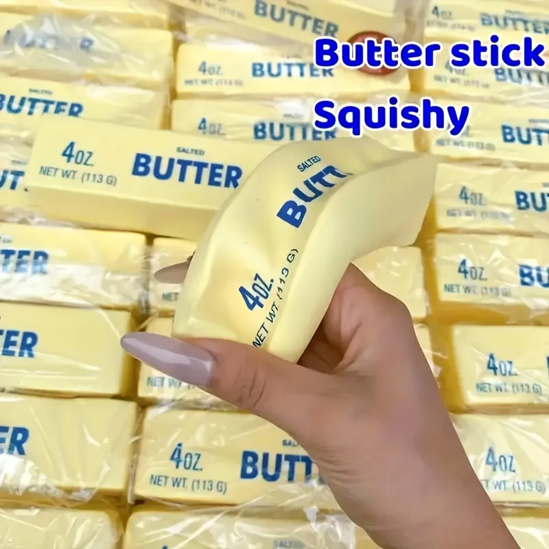 Soft Slow Rebound Butter Stick Squeezing Toy Realistic Butter Sticks ...