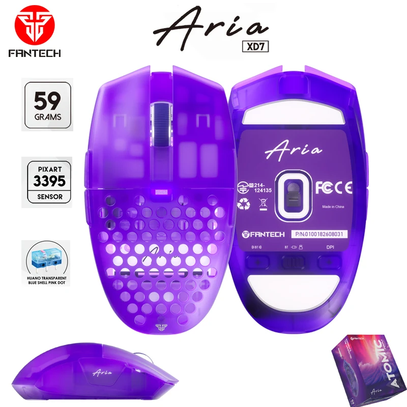 FANTECH-ARIA-XD7-E-Sports-Gaming-Mouse-PIXART-3395-26000DPI-TTC-Gold ...