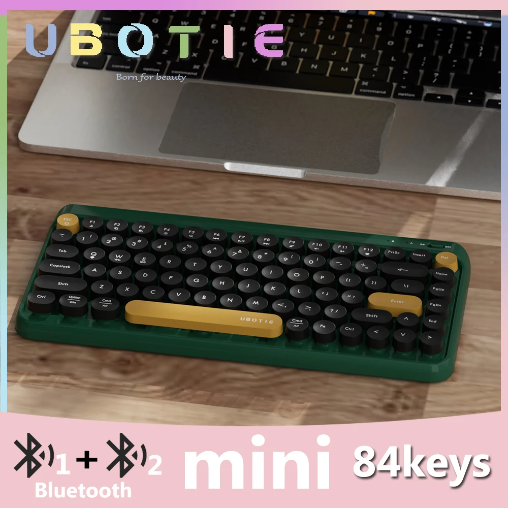 UBOTIE-Mini-Buletooth-Keyboard-84keys-Typewriter-Office-Aesthetic ...