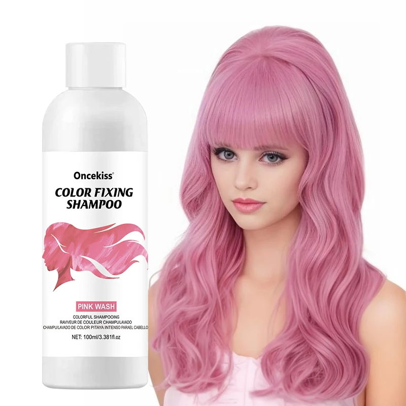 100ml Hair Color Shampoo,Fixed Color,Long-Lasting Semi-Permanent Dye ...
