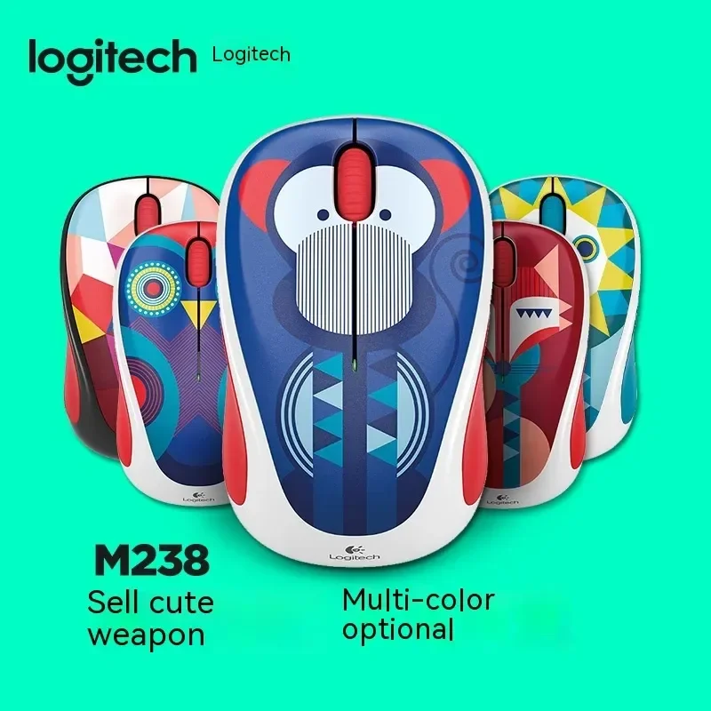 Logitech-M238-Wireless-Laptop-Desktop-Computer-Office-Usb-Cute-Girl ...