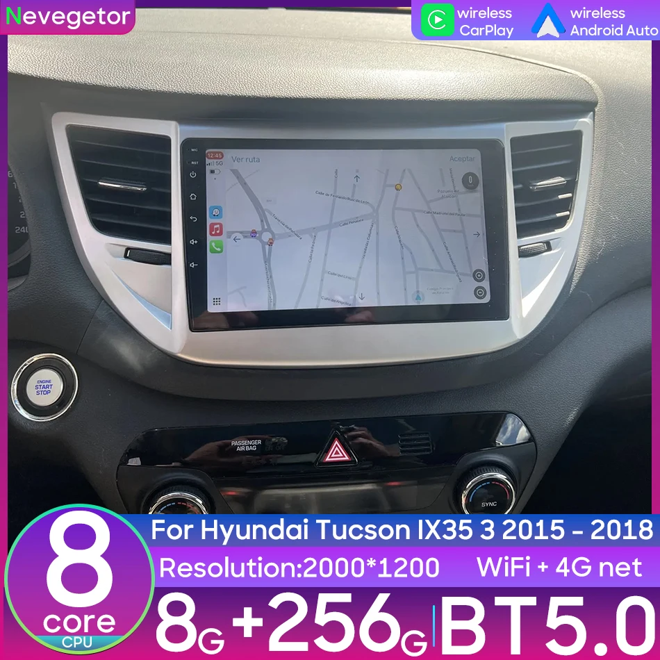 Android Car Multimedia Player Wireless CarPlay Auto Wifi Navigation ...