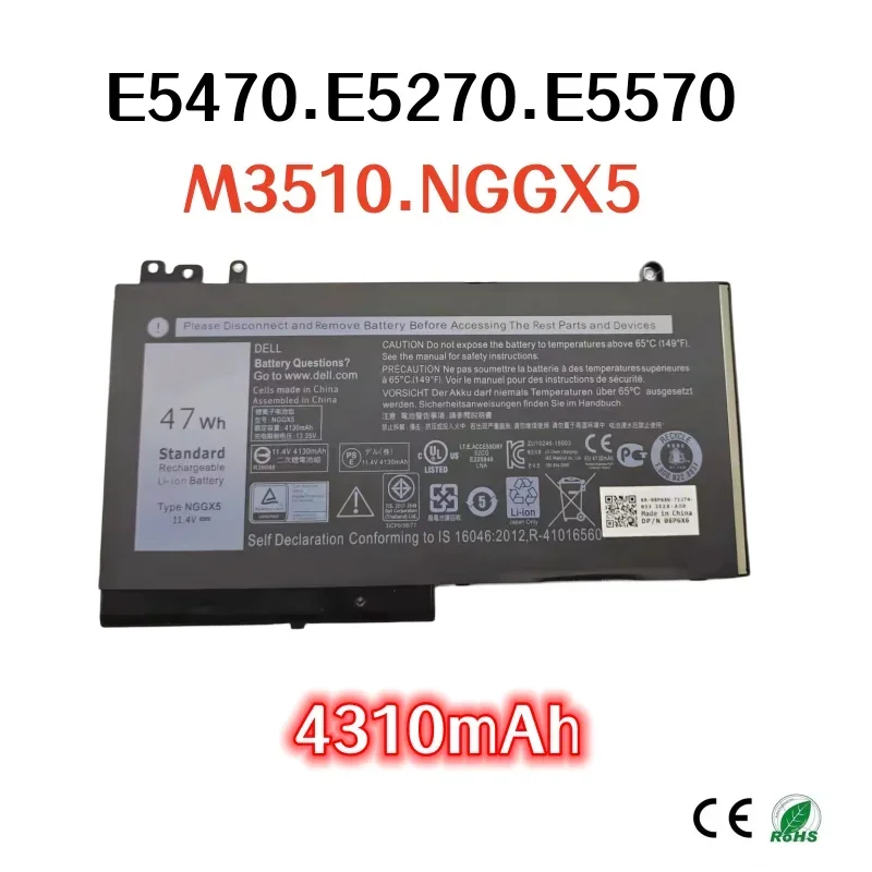 100-Original-4310mAh-For-DELL-Latitude-NGGX5-E5250-E5270-E5450-E5470 ...