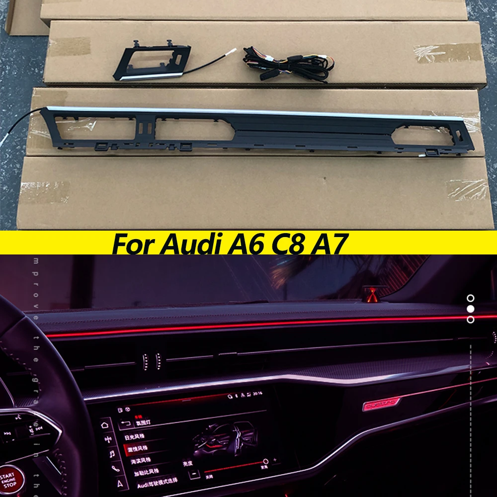 Für Audi A6 C8 A7 Dashboard Umgebungs Licht Dashboard LED Bar Streifen Licht| | - AliExpress