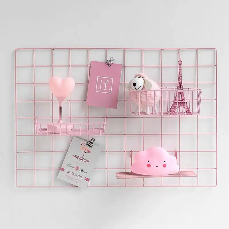 Ins-Home-Wall-Decoration-Iron-Grid-Hanging-Rack-Wall-Decor-Display-DIY ...