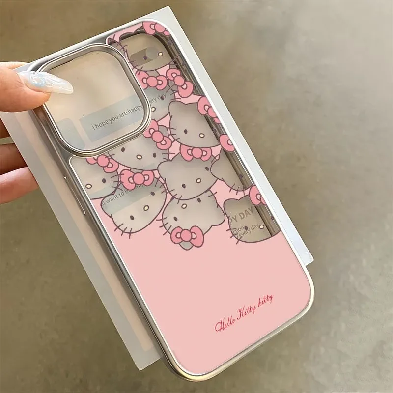 NEW-Sanrio-Hello-Kitty-Full-Screen-KT-Face-Pink-Phone-Case-For-iPhone ...