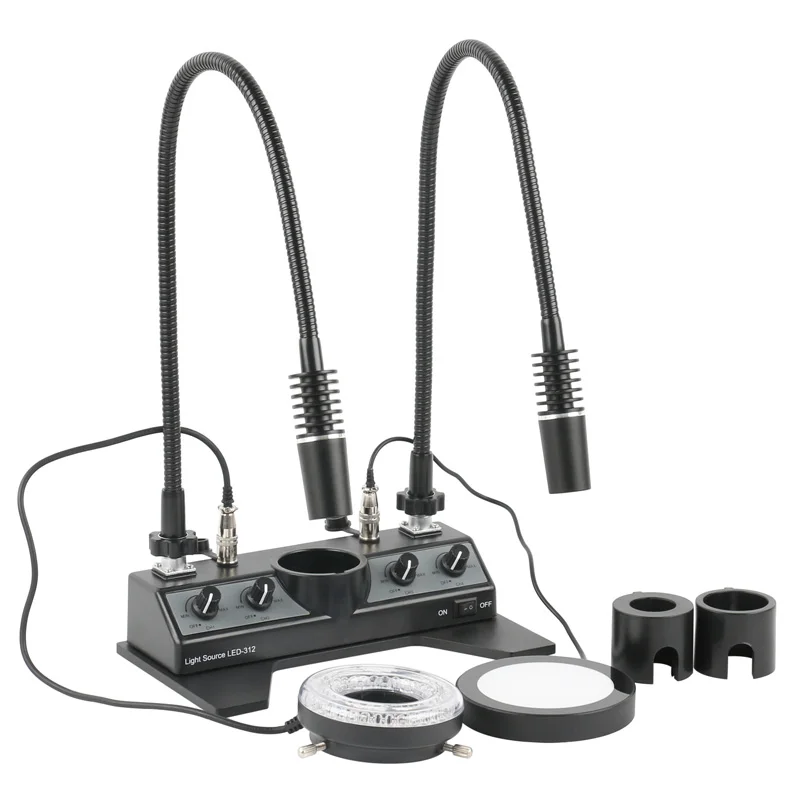 Video Microscope Illuminator Set | Led Ring Light Microscope | Stand ...