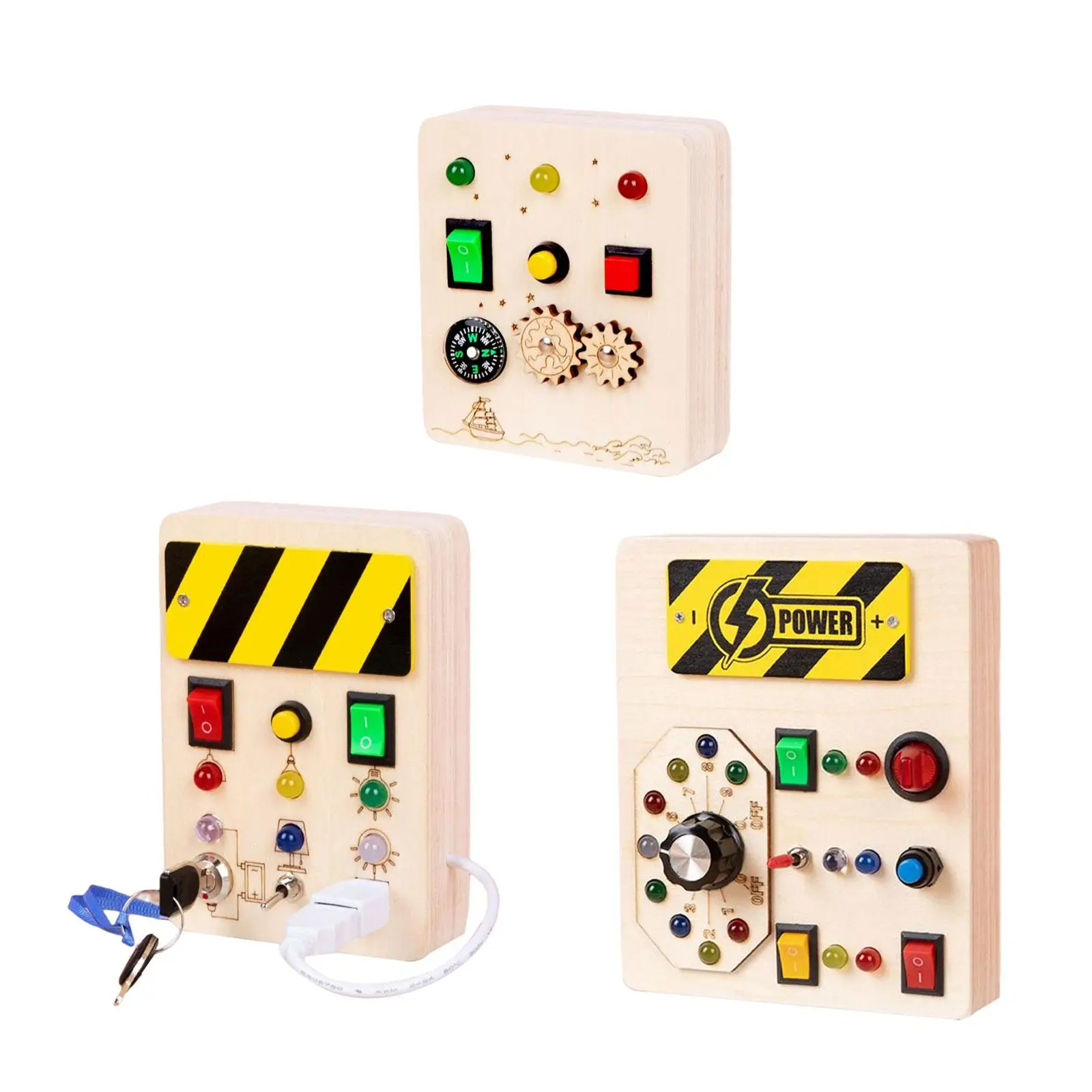 LED-Light-Switch-Busy-Board-Children-Montessori-Electronic-DIY ...