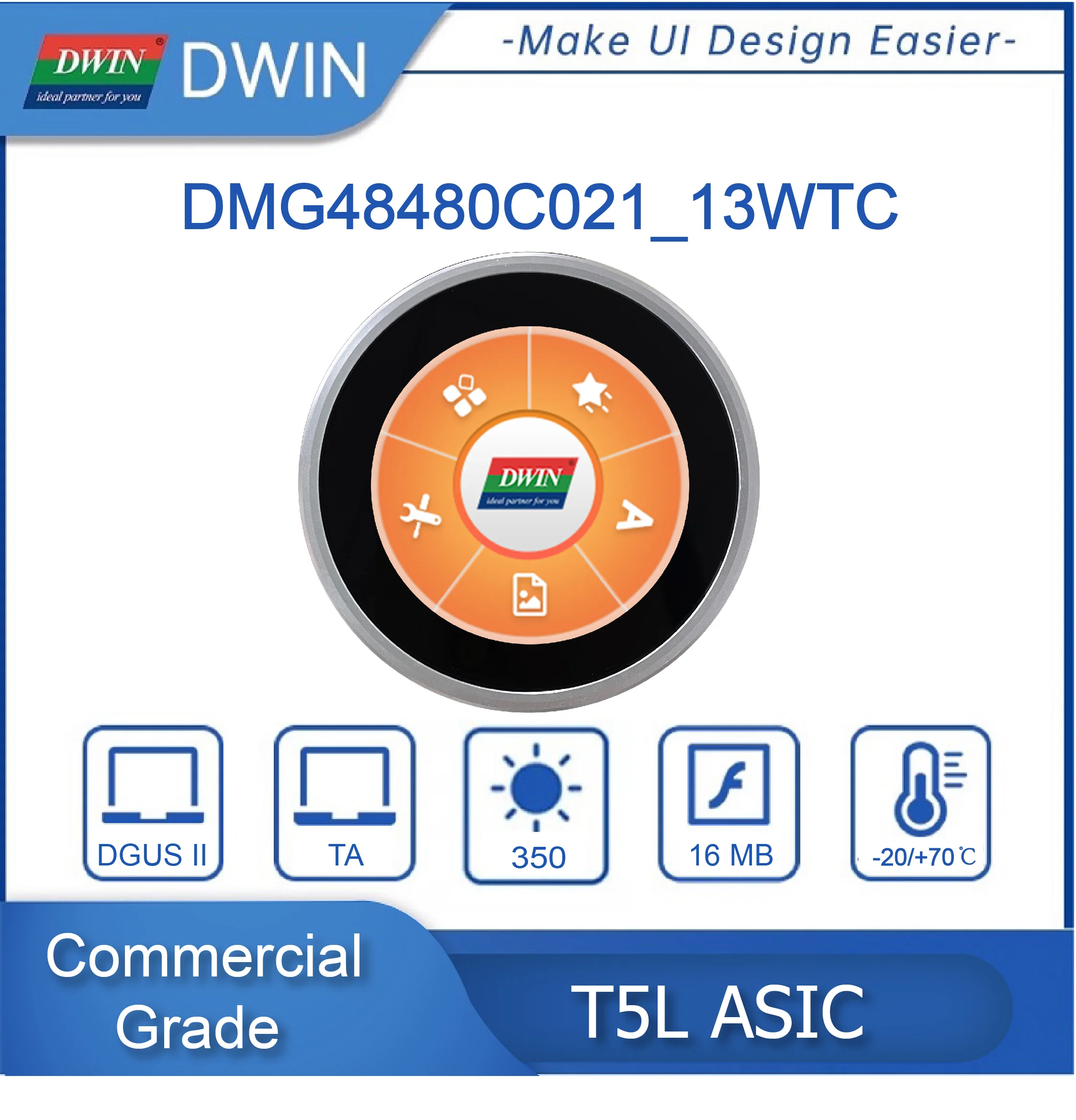 DWIN-New-Arrival-2-1-480-480-Round-Rotary-IPS-Touch-Screen-LCD-Display ...