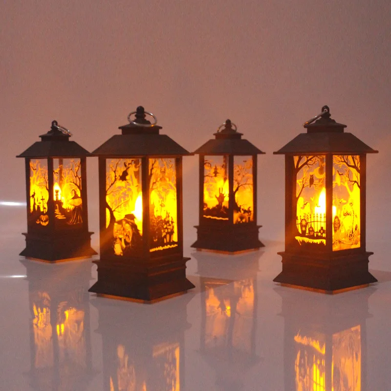 Halloween-Decor-Props-Small-Wind-Lamps-Portable-Candle-Lamp-Flame ...