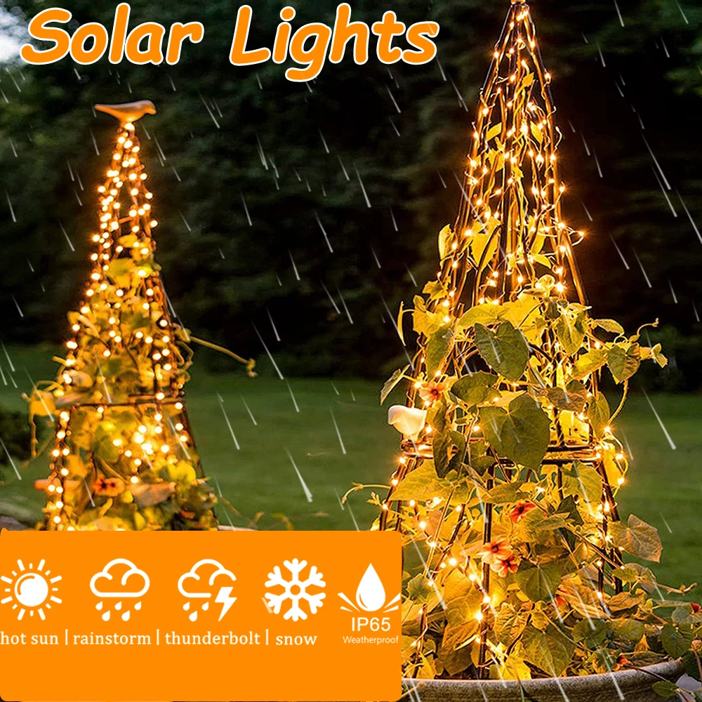 New-Solar-Tree-and-Vine-Lights-led-Copper-Wire-Light-String-Patio ...