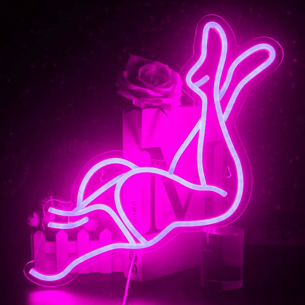 Neon-Sign-Sexy-Women-Legs-Led-Light-Blue-USB-Night-Light-Home-Party-Bar ...