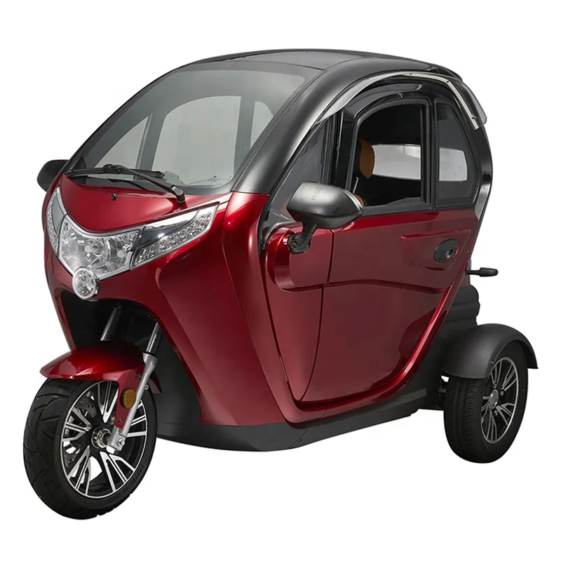 Fully Enclosed Three Wheel Electric Tricycle Enclosed Cabin Scooter ...