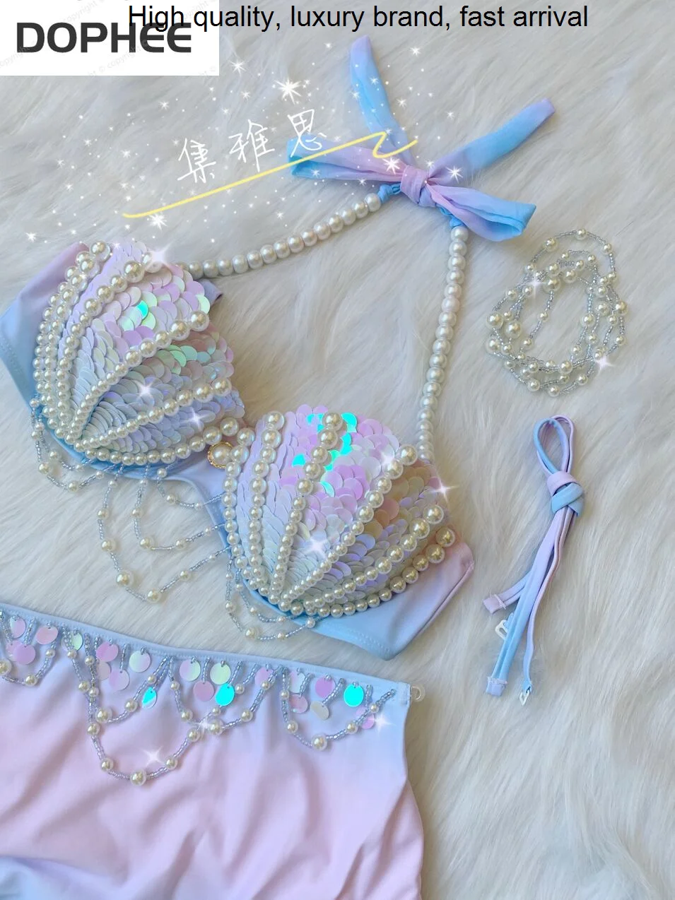 Mermaid-2023-New-Swimsuit-Bikini-Shell-Swimwear-for-Women-Freediving ...