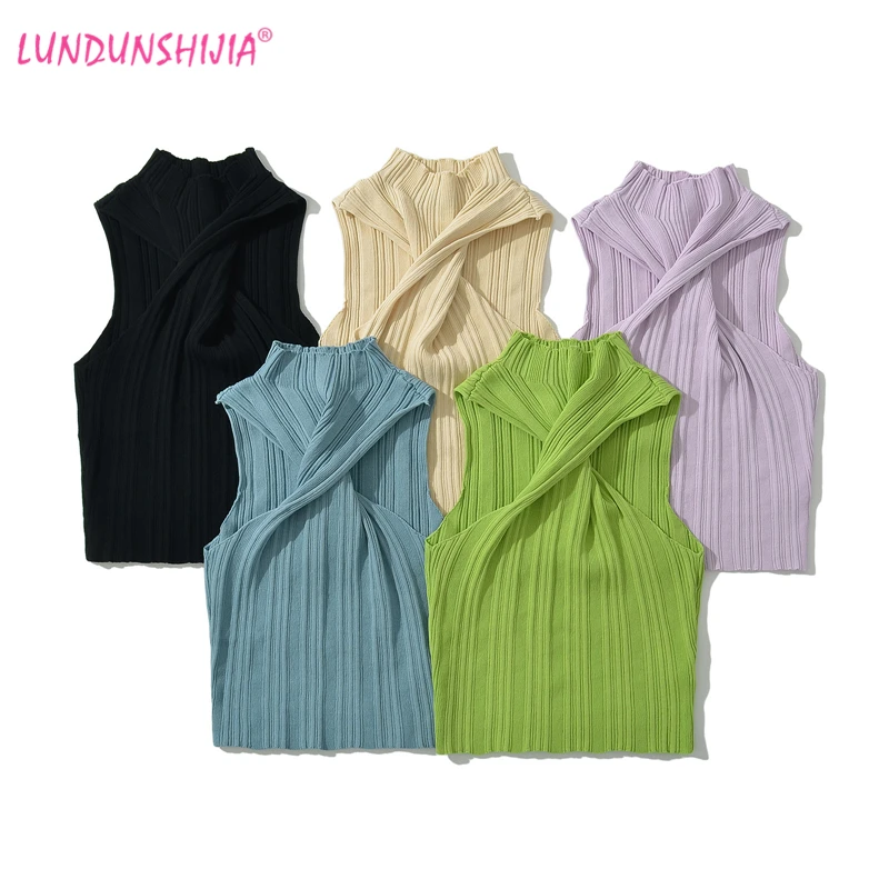 LUNDUNSHIJIA-2024-New-Spring-Summer-Women-s-Streetwear-Vest-Fashion ...