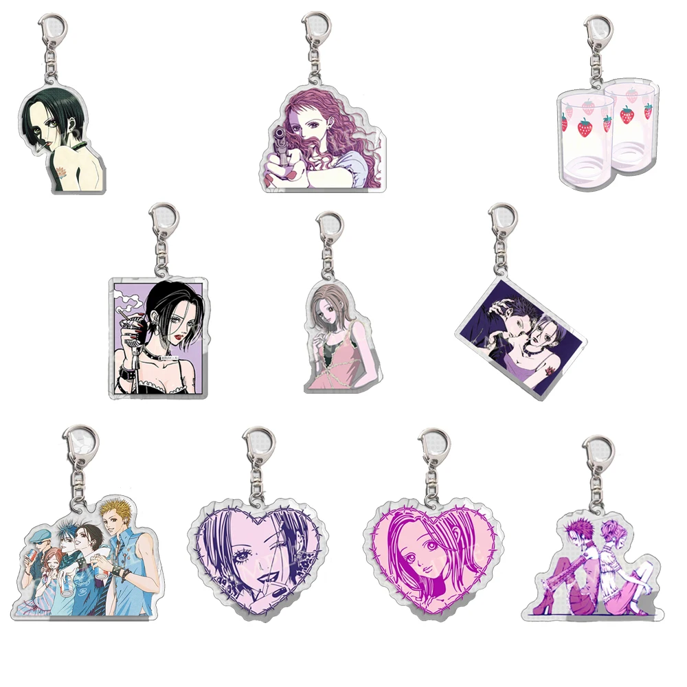 20pcs/lot Manga Nana Osaki Anime Acrylic Keychains Cool Honjo Ren ...