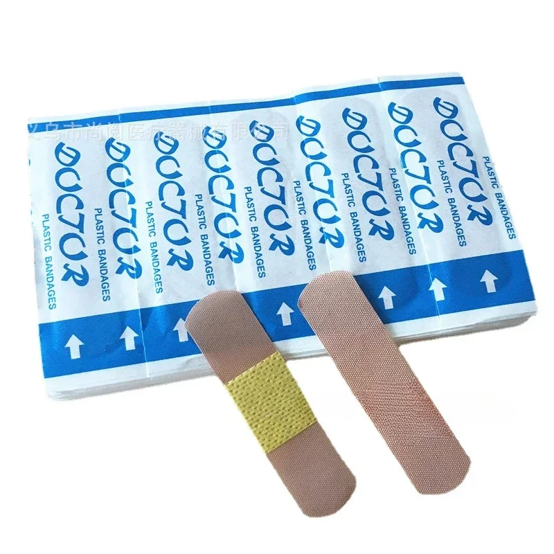 50pcs/set Plain Cloth Band Aid Skin Color Wound Plasters for First Aid ...
