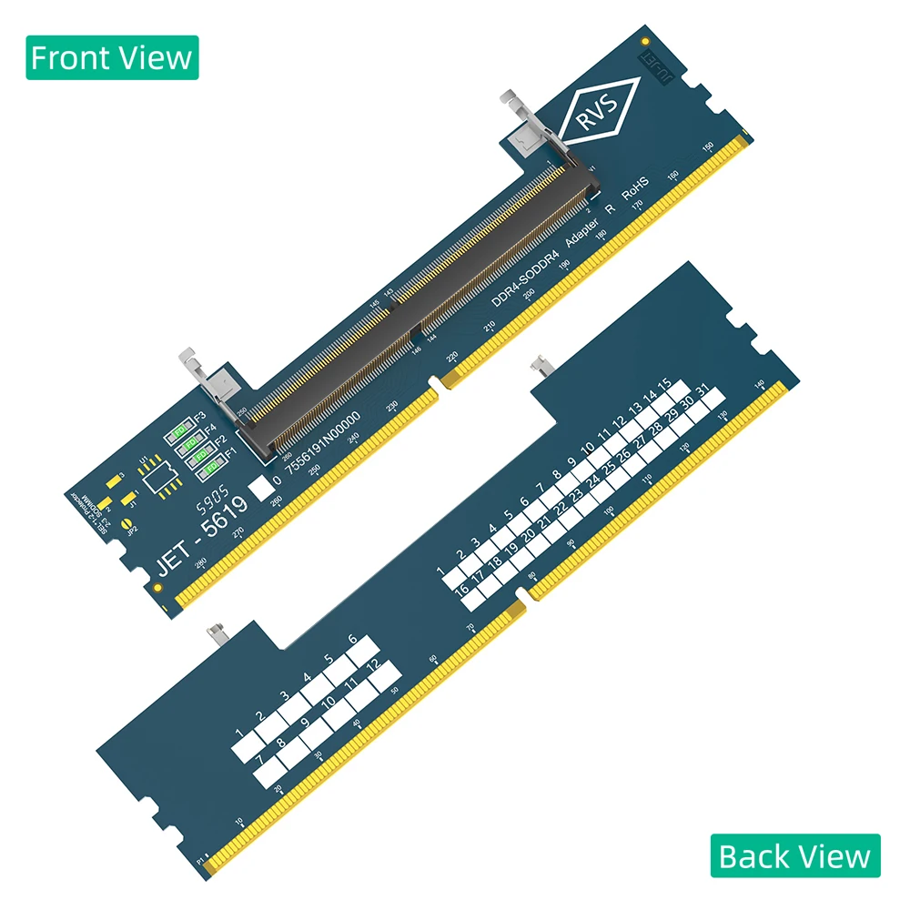 Laptop SO DDR4 RAM to Desktop DDR4 Adapter Card, Memory Tester SO DIMM ...