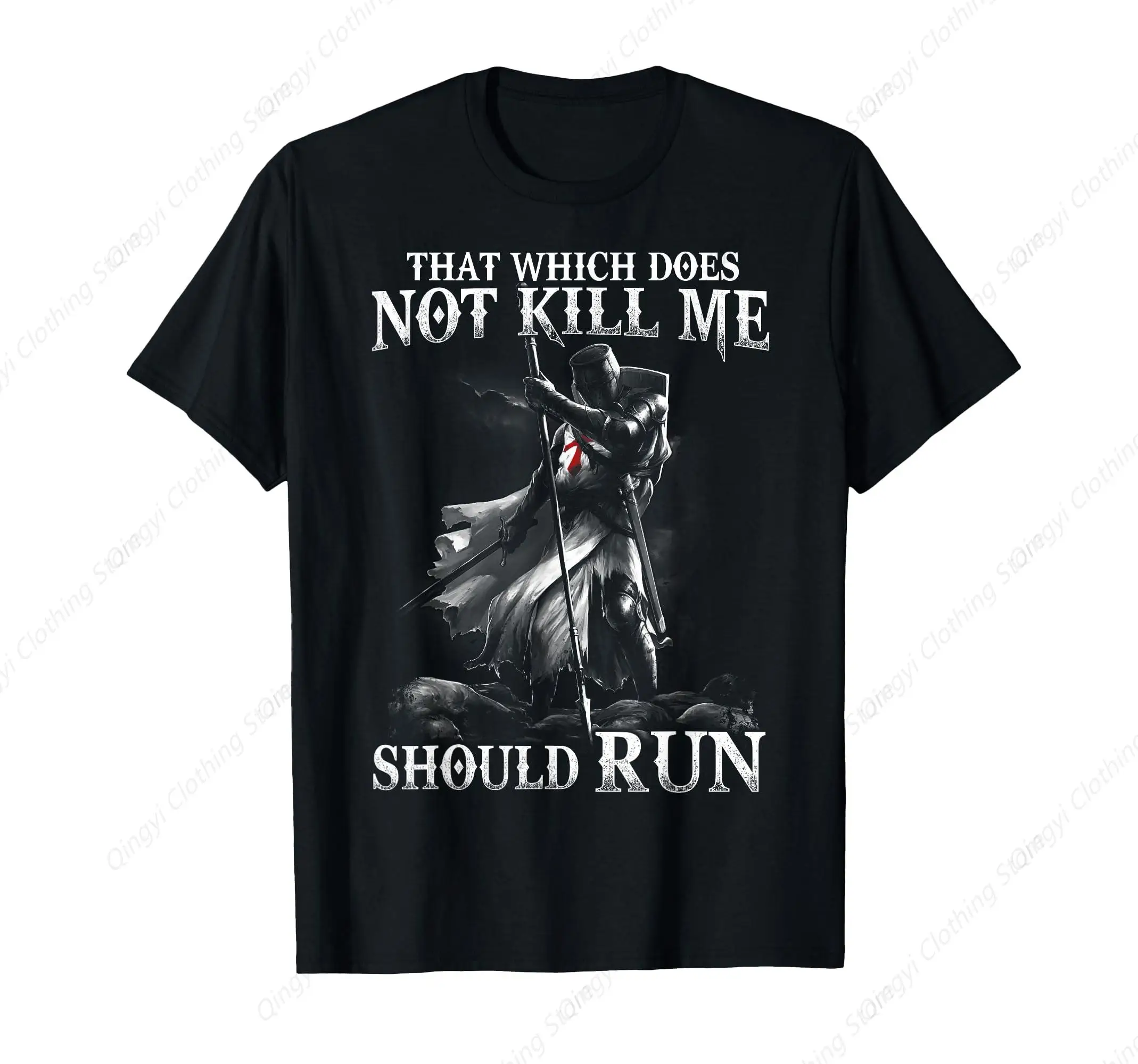 Knight Templar That which does not kill me T-Shirt - AliExpress 200000343