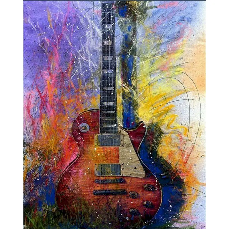 Abstract Painting Guitar