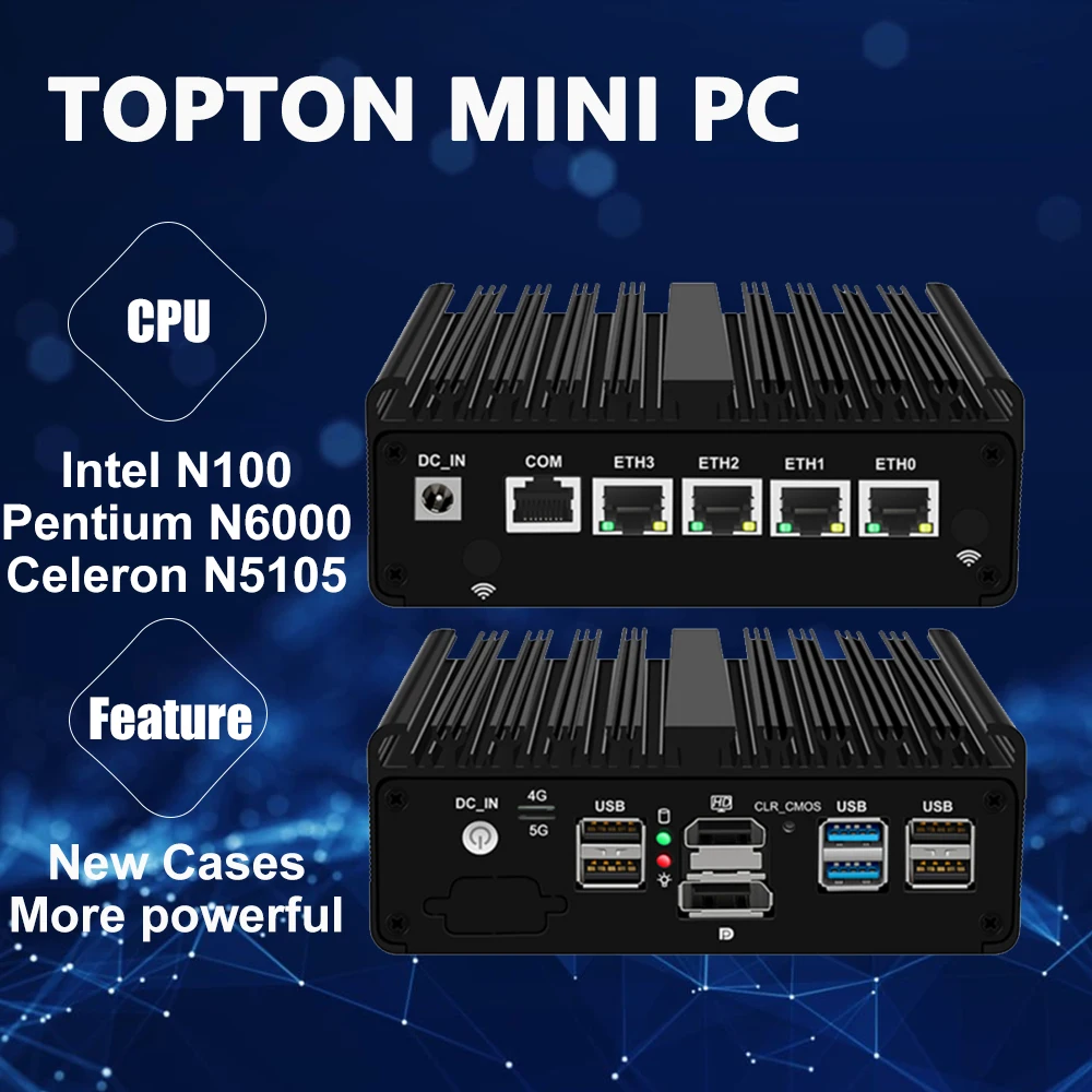 Topton-Cheap-Firewall-Micro-Appliance-4-Port-i226-2-5GbE-LAN-Fanless ...