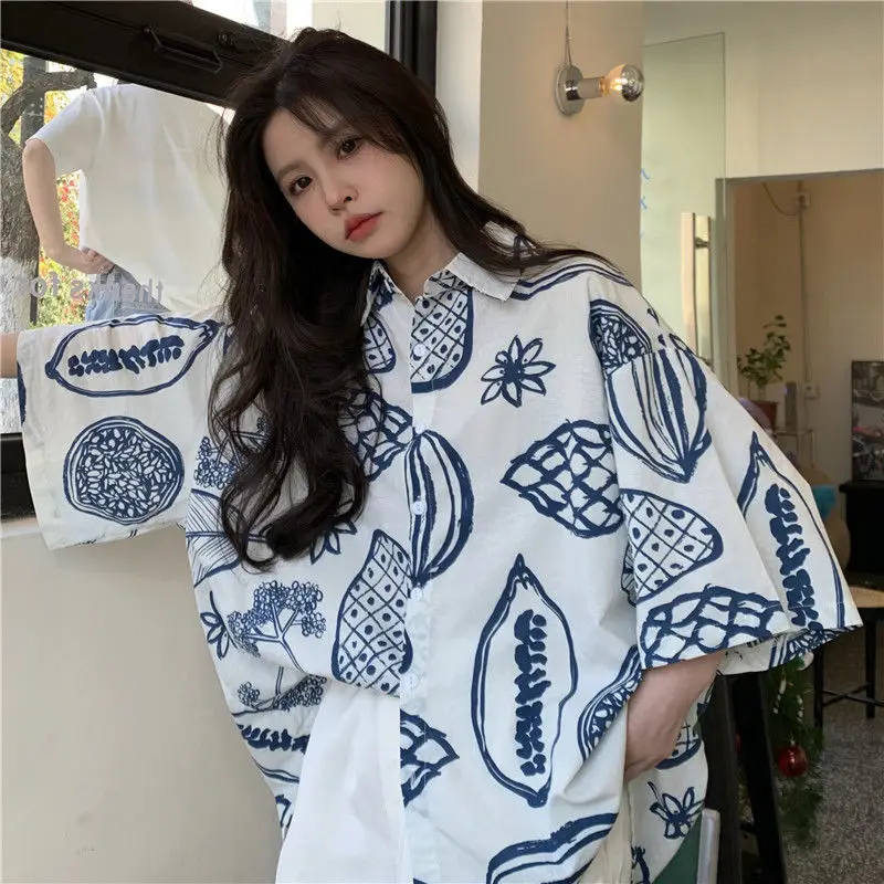 XEJ Harajuku Blouses Women Casual Oversize Blouse Tops Women Blouse ...