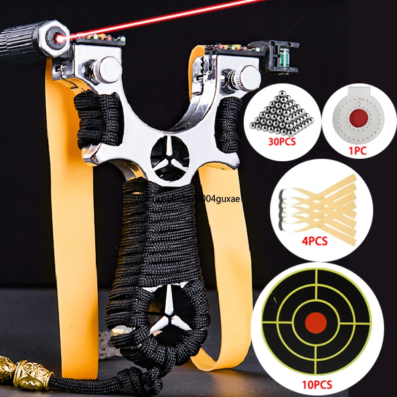 Laser-Slingshot-Metal-Precision-Shooting-Slingsshot-Outdoor-Hunting ...