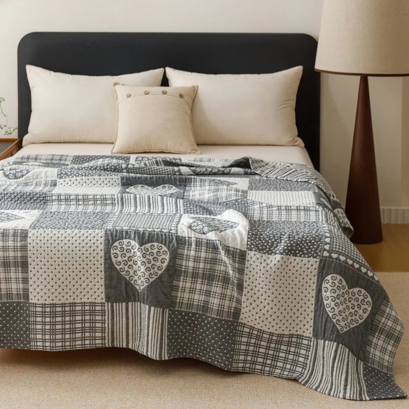 Type A Pure Cotton Gauze Throw Blanket Air Condition Comforter Jacquard ...