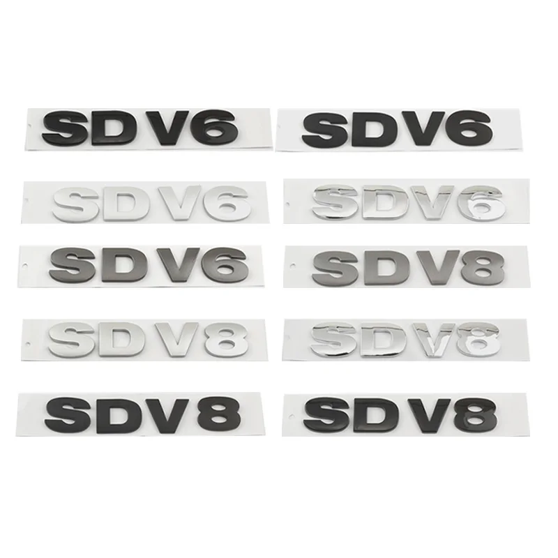Car-Sticker-ABS-SDV6-SDV8-Logo-Decals-For-Land-Rover-Discovery-Range ...