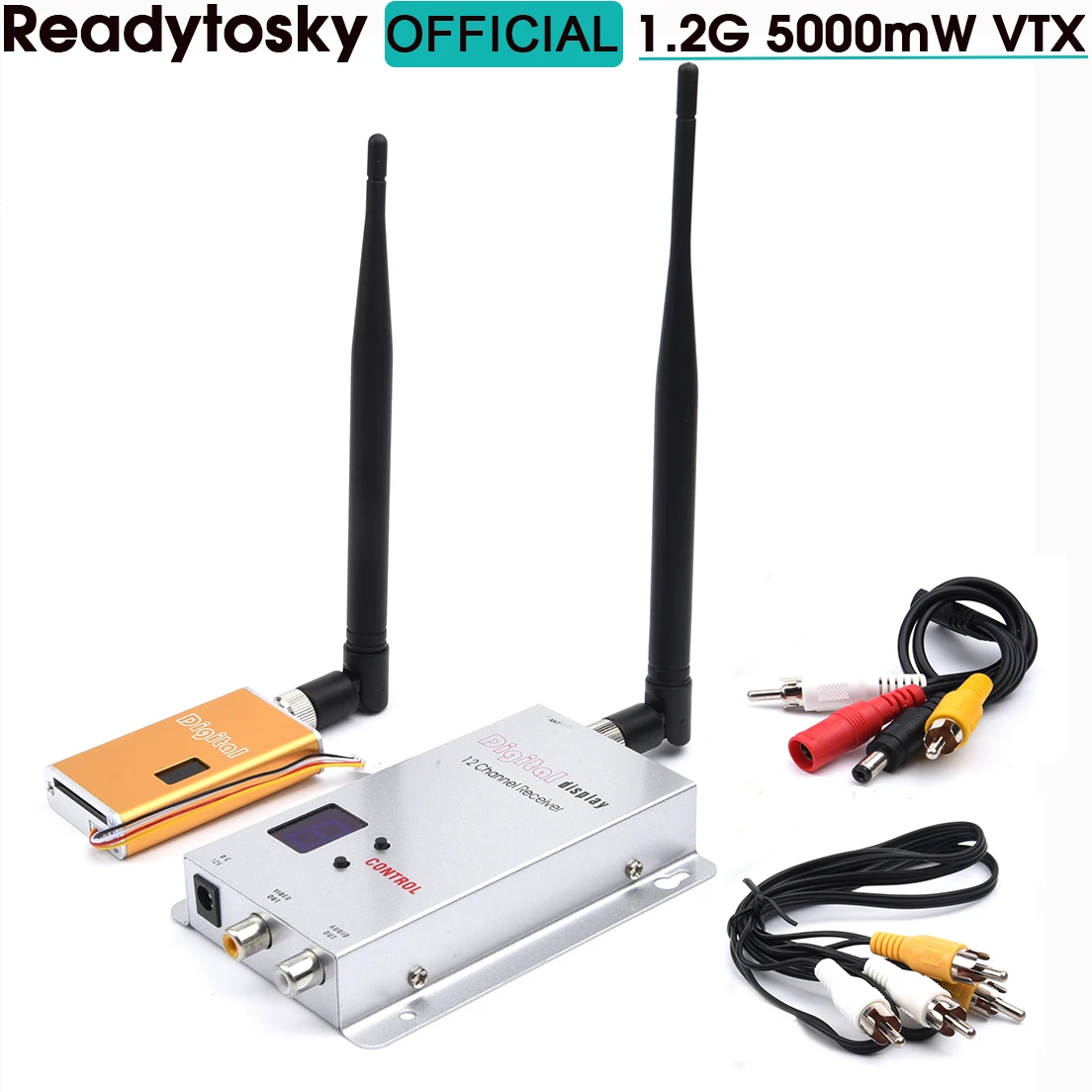 FPV-1-2G-5000mW-5W-Miniature-FPV-Video-Sender-1-2G-1200Mhz-Audio-Video ...