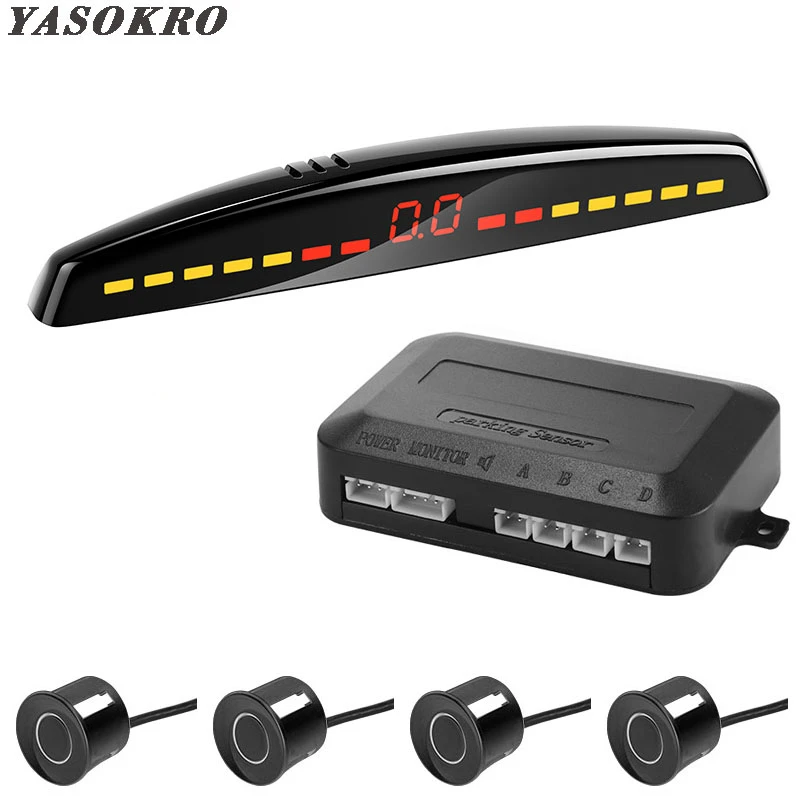 Yasokro Car Led Parking Sensor Auto Car Detector Parktronic Display ...