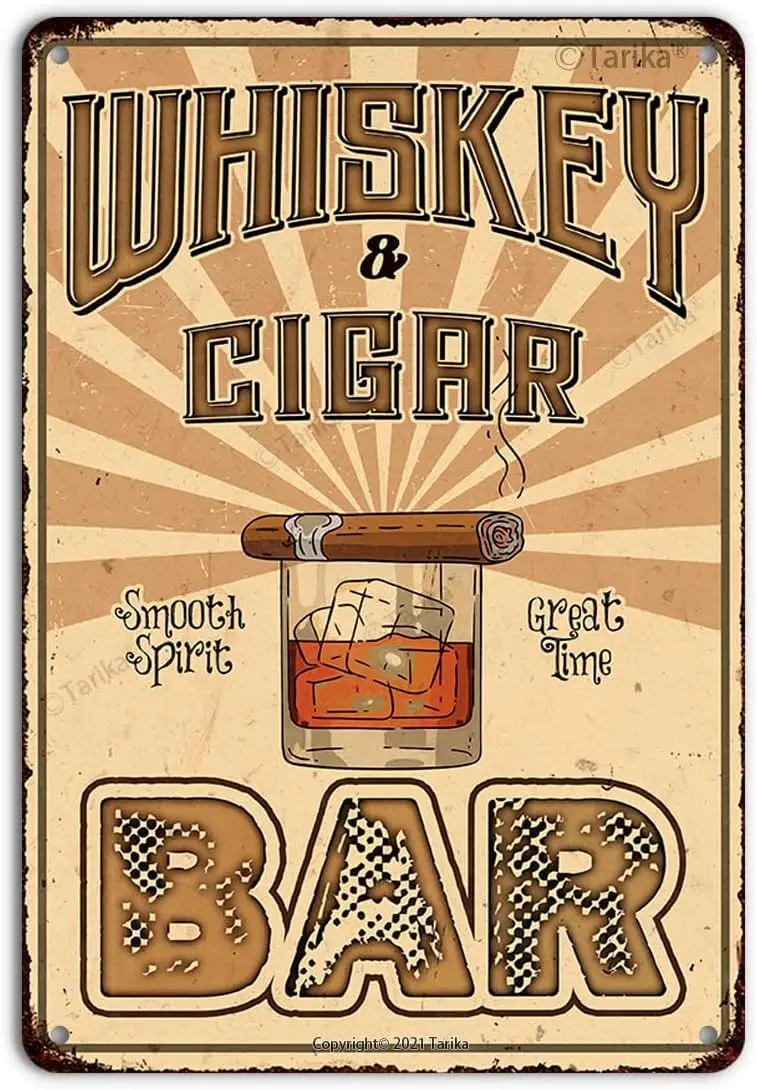 Tin-Sign-Wall-Decor-para-Homem-Caverna-Bar-U-sque-Vintage-Charuto-Bar ...