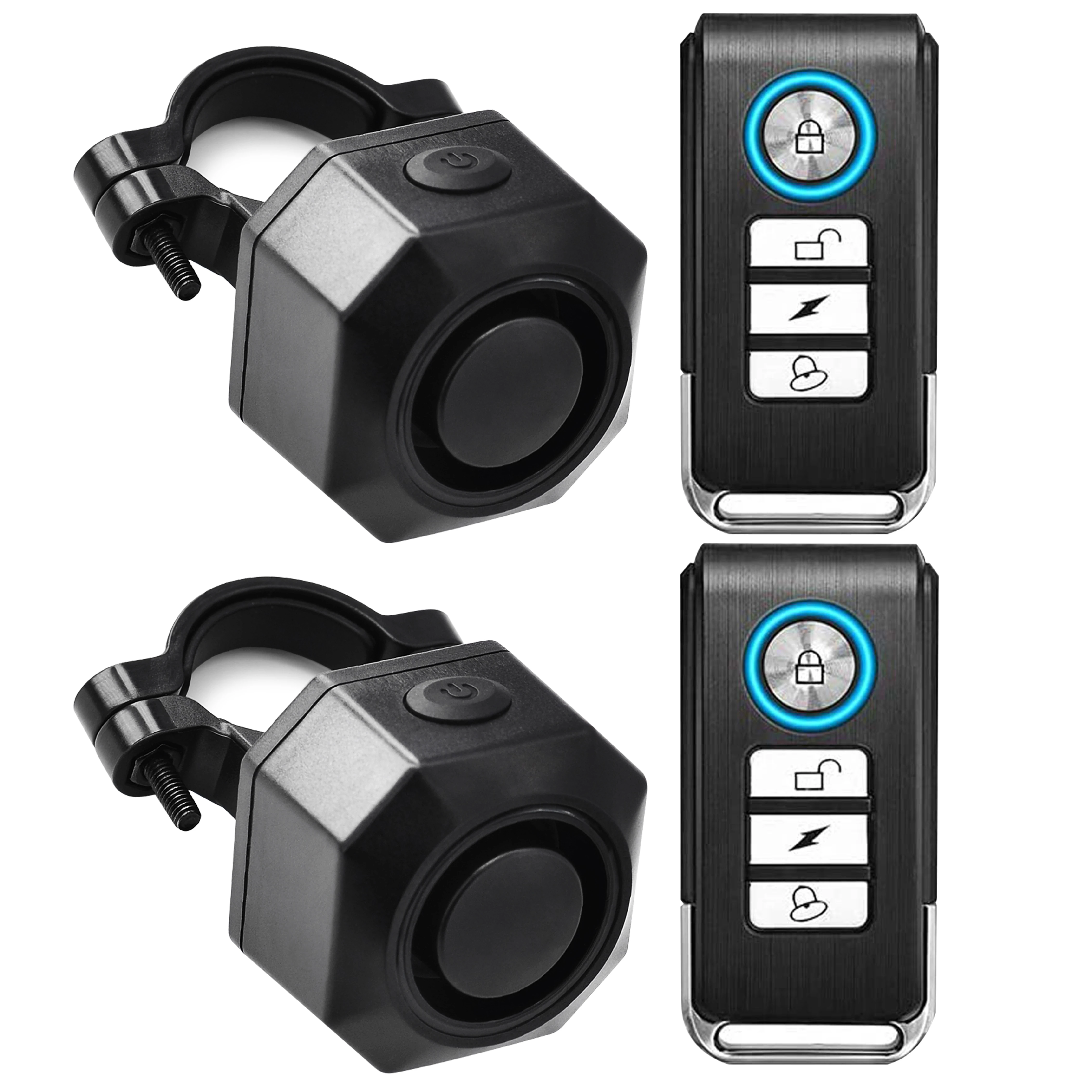 2Set-110db-Bicycle-Wireless-Alarm-System-Waterproof-Anti-Theft ...