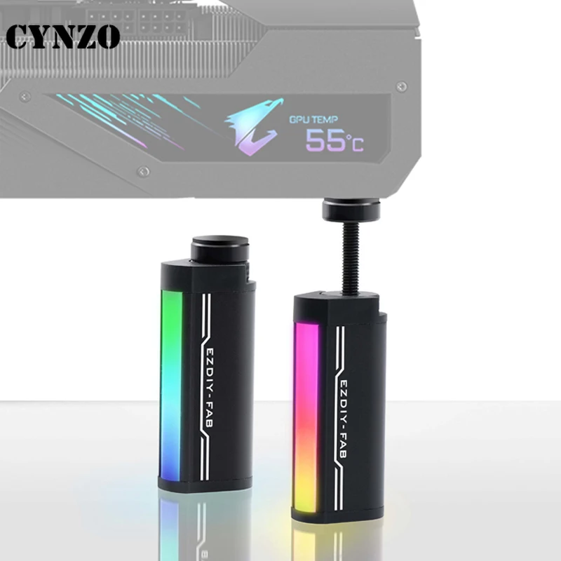 Aluminum-Mini-GPU-Holder-RGB-Vertical-VGA-Bracket-Adjustable-Height-76 ...