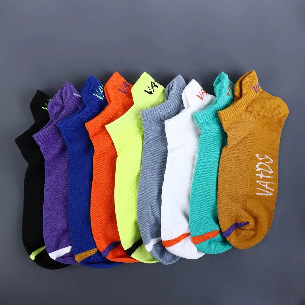 Bright Color Ankle Socks for Men, Breathable Cotton Deodorant,Invisible ...