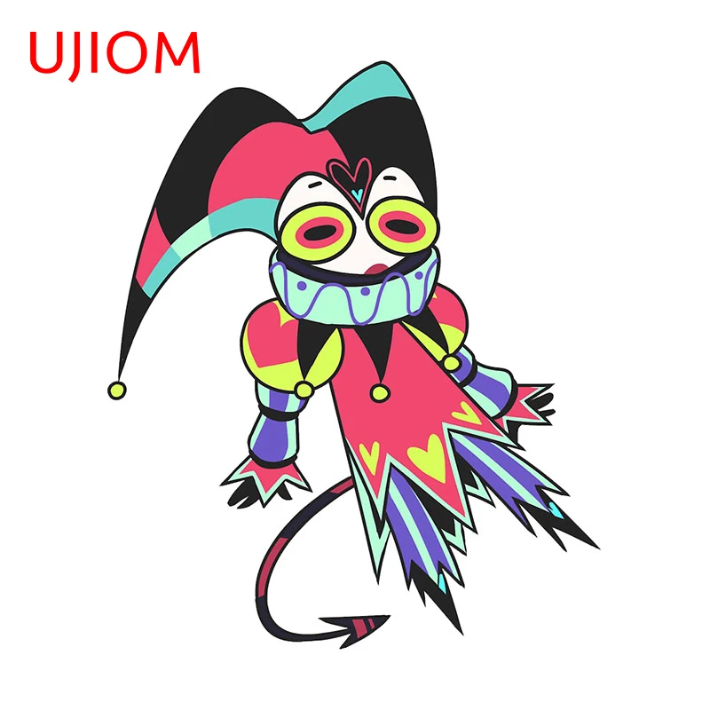 UJIOM-13cm-X-10-9cm-Clown-Demon-Helluva-Boss-Wall-Stickers-Personality ...