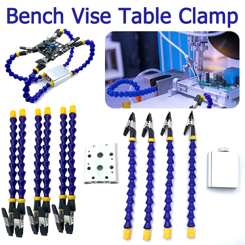 Bench Vise Table Clamp Soldering Station With 2/4/6 Flexible Arms ...